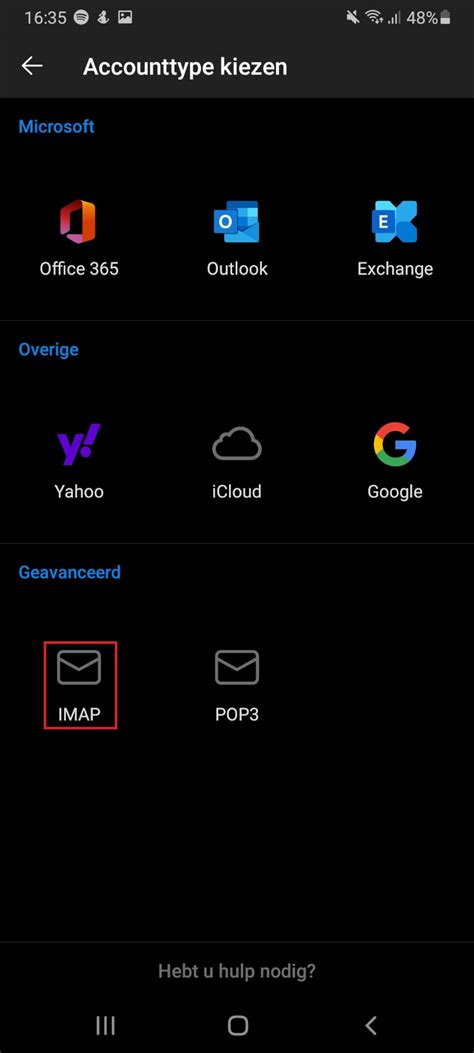 Set Up Email Outlook Android