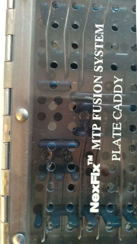 New Tornier Inc Nexfix Mtp Fusion System Plate Caddy And Screw Caddy Tornier Inc Nexfix Mtp