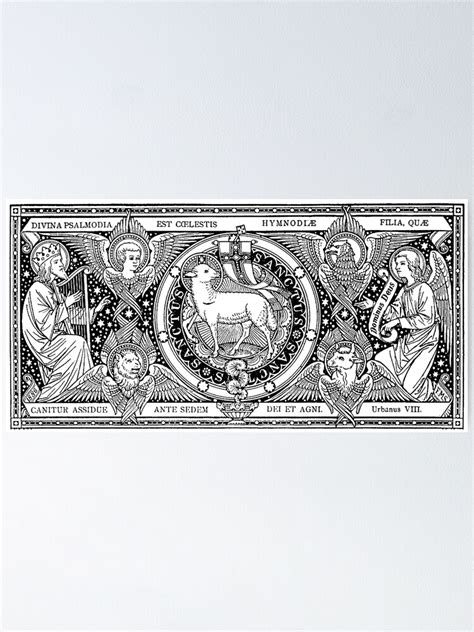 Agnus Dei Lamb Of God Catholic Christian Art Poster For Sale By