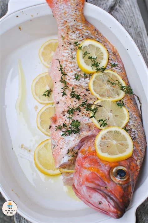 Baked Whole Rockfish Recipe The Perfect Tide