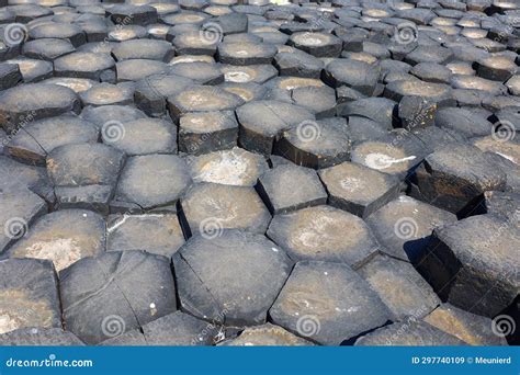 Giant S Causeway Is An Area Of About Interlocking Basalt Columns Stock Image Image Of