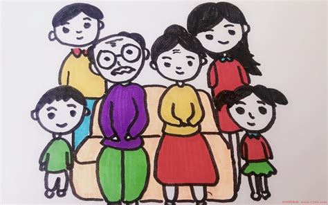儿童画全家福图片6人怎么画简单（高清11张） 儿童画图片大全