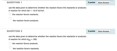 Solved QUESTION Points Save Answer Use The Data Given To Chegg