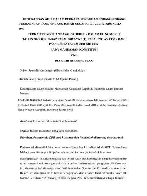 Contoh Surat Keterangan Ahli Dokter Spog Pdf