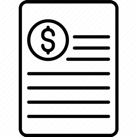 Statement Bill Billing Business Contract Invoice Icon Icon