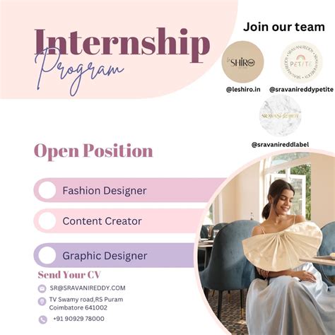Sravani Reddy On Linkedin Fashiondesigners Internship