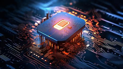 Premium AI Image Artificial Intelligence Chip With Circuit Board Concept