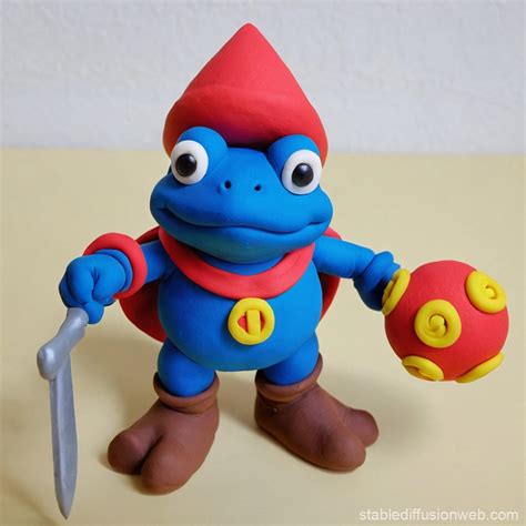 Toad From Super Mario Eating A Schnitzel It Should Be The Super Mario Character Toad Prompts