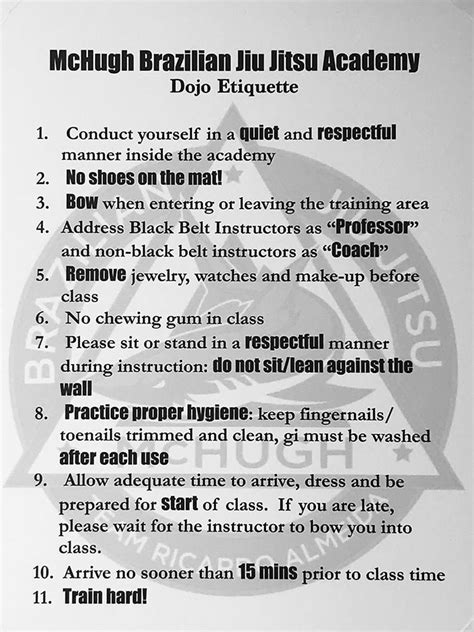 Bjj Gym Etiquette At Barbara Bowles Blog