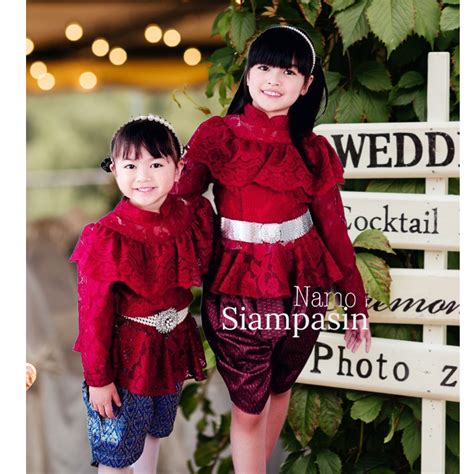 Ptt เสื้อลูกไม้เด็ก หญิง ราคาเฉพาะเสื้อ ผ้านุ่ม ใส่สบายไม่คัน อายุ 4 5 6 7 8 9 10 11 สีแดง ชุด