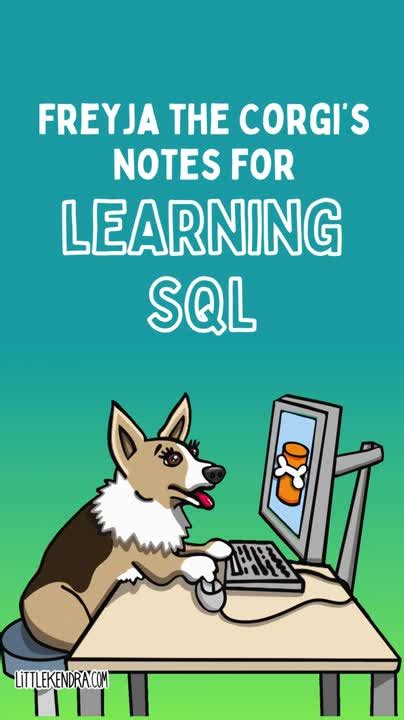 kendra little 🏳️‍🌈 on linkedin freyja the corgi s tips for learning sql better with sound on