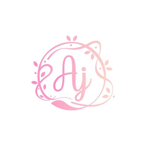 Premium Vector A J Aj Beauty Vector Initial Logo Handwriting Logo Of
