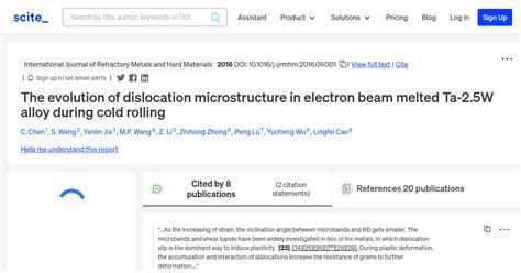 The Evolution Of Dislocation Microstructure In Electron Beam Melted Ta 25w Alloy During Cold
