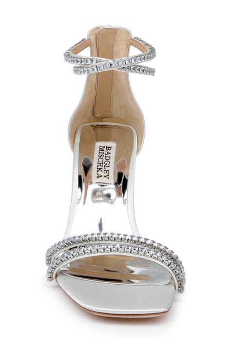 Lillie Crystal Dual Strapped Block Heels By Badgley Mishcka