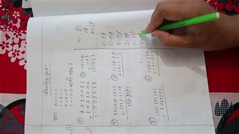 ৮ম ও Hsc দের বাইনারির যোগের সমাধান Part 03 Youtube