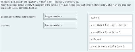 Solved The Curve C Is Given By The Equation Chegg