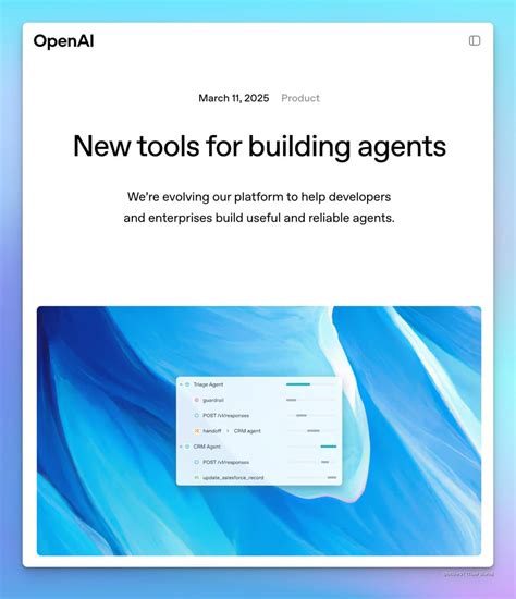 Openai Launches Responses Api And Agents Sdk For Ai Agent Development At No Cost Deepnewz Ai