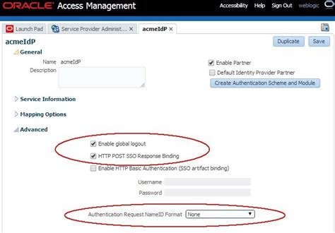 Create Saml 20 Idp Partners In Oam And Sp