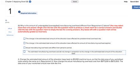 Solved Chapter 3 Applying Excel Bi Save And Exit Saved Help
