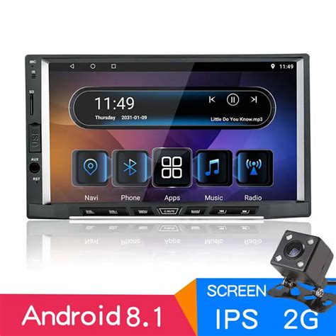 Android G G Cor Ips Screen Car Radio Gps Din Stereo Autoradio Bluetooth Navigation