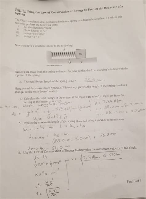 Part B Using The Law Of Conservation Of Energy To Chegg