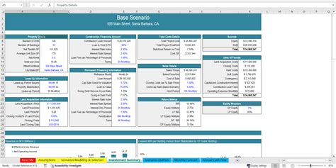 Pro Forma Excel Template