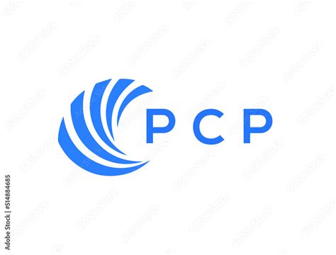 Pcp Flat Accounting Logo Design On White Background Pcp Creative