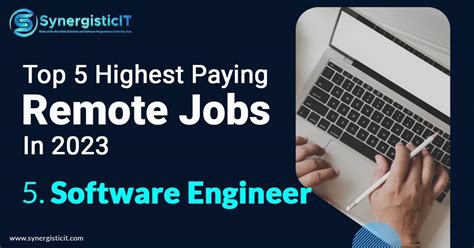 Synergisticit On Linkedin Top 5 Highest Paying Remote Jobs In 2023