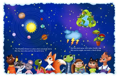 Иллюстрация Учат в школе в стиле детский