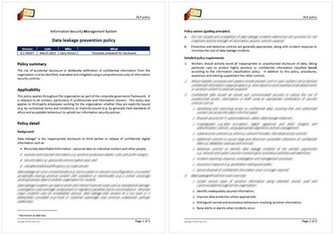 Data Leakage Prevention Policy Secaware