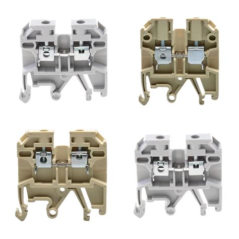 Utl 2 5mm2 Terminal Block Universal DIN Rail Screw Connectors 32A 800V Screw Terminal Block