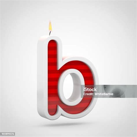 생일 촛불 편지 소문자 B 흰색 배경에 고립 0명에 대한 스톡 사진 및 기타 이미지 0명 3차원 형태 노화 Istock
