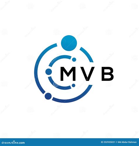 MVB Letter Technology Logo Design On White Background MVB Creative Initials Letter It Logo