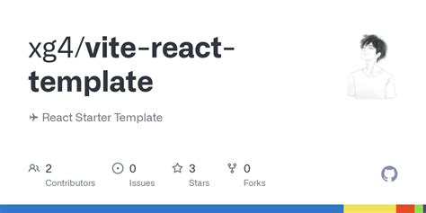 Github Xg4vite React Template ️ React Starter Template