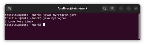 how to compile and run java from command line in linux