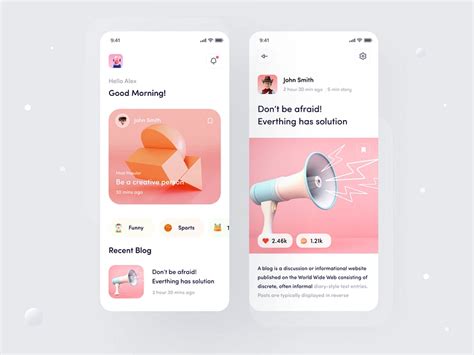 News App Ui Designs Themes Templates And Downloadable Graphic
