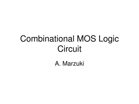 PPT CMOS Logic Circuit Analysis And Design NOR Gate Case Study PowerPoint Presentation ID