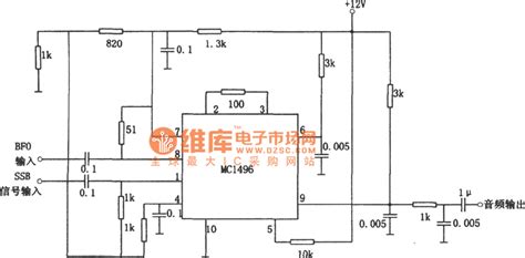 Circuit Diagram Of Multiplication Detector Composed Of Mc1496