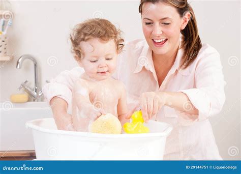 Bath Time Fun Stock Image Image Of Yellow Bathroom