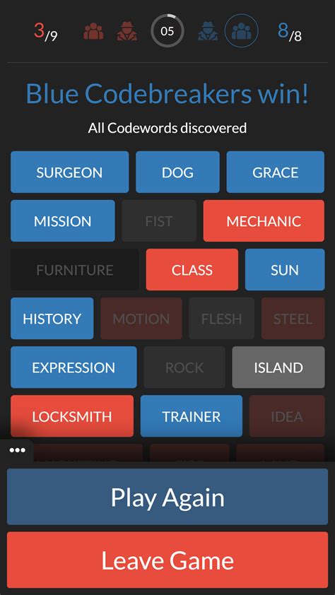 Codewords A Game Based On Codenames Ng