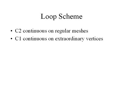 Loop Scheme