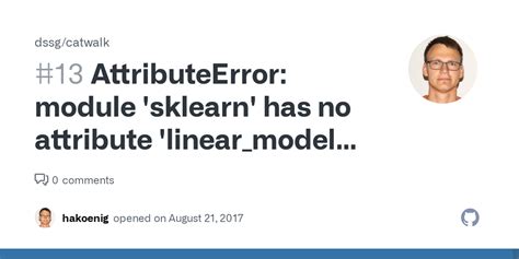Attributeerror Module Sklearn Has No Attribute Linearmodel In Adhocfeatureimportances
