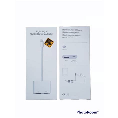 Jual Lightning To Usb Camera Adapter Lighting To Usb Female Adapter Cable Shopee Indonesia