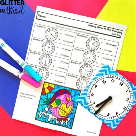 My Favorite Telling Time Worksheets Grade 3 That Are Actually Fun Glitter In Third