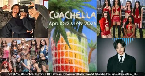 Katseye Bigbang Shinees Taemin And Bini To Perform At Coachella