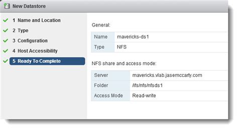 how does vsphere recognize an isilon nfs datastore when using a