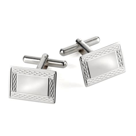 Engraved Cufflinks The Silver Store