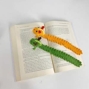 Crochet Animal Bookmark Pattern Dragon Frog Dog Amigurumi Pdf