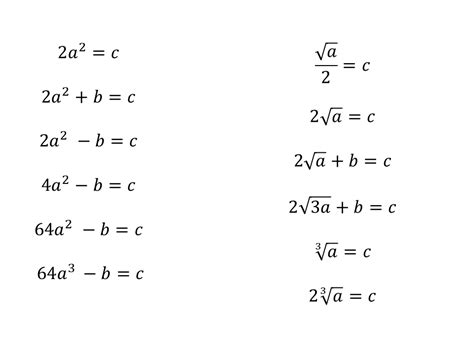Solving Quadratic Equations By Rearranging And Taking Square Roots