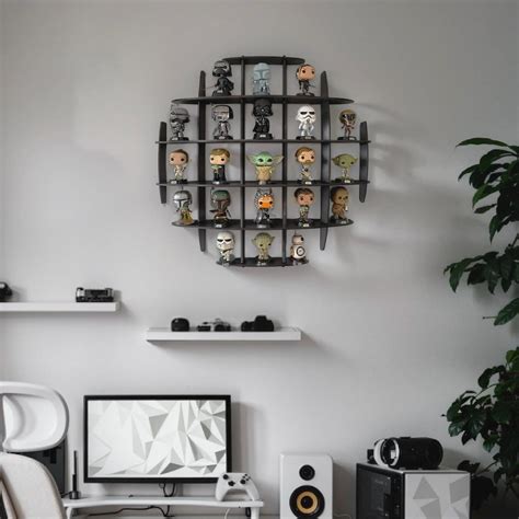 Funko Pop Wall Display Funko Pop Shelf Wood Funko Pop Holder Sphere Wall Shelf Boys Room